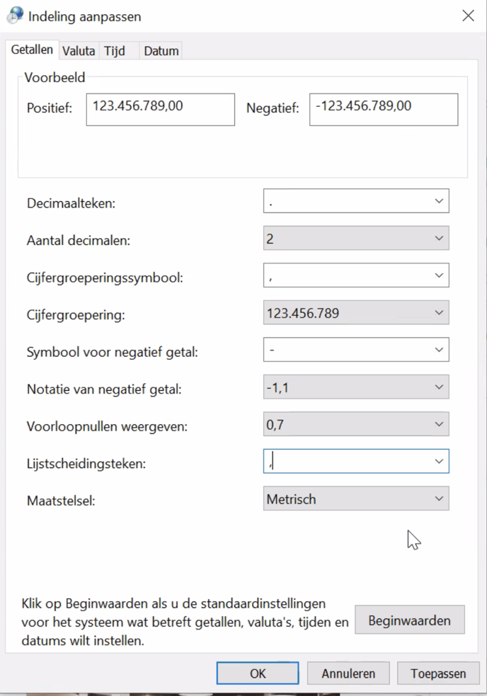Excel export of download goed laten werken in Windows